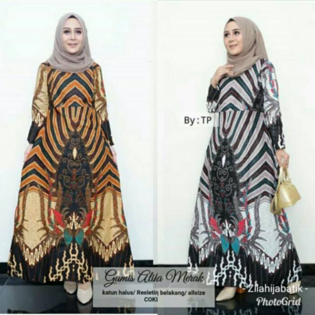 Jual LONG DRESS BATIK GAMIS BATIKA NADINE MANGGAR KOBIS KUPU PADI ULIR ...