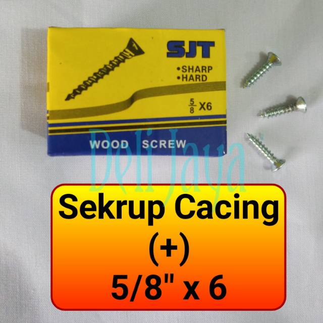 Jual Sekrup Skrup Cacing Baut Cacing Sekrup Philip 5/8 x 6 | Shopee ...