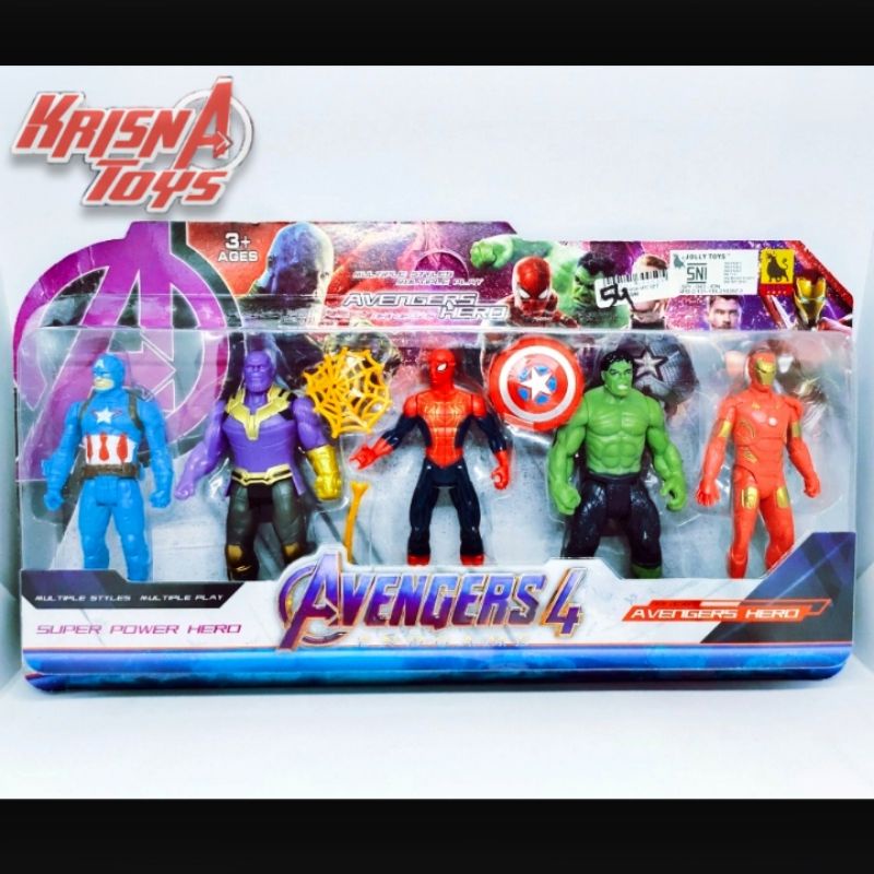 Jual Mainan Anak Super Hero Avengers_action figure Avengers | Shopee ...