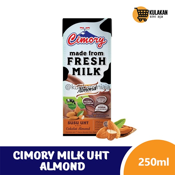 Jual Cimory MILK UHT 250 Ml Almond | Shopee Indonesia
