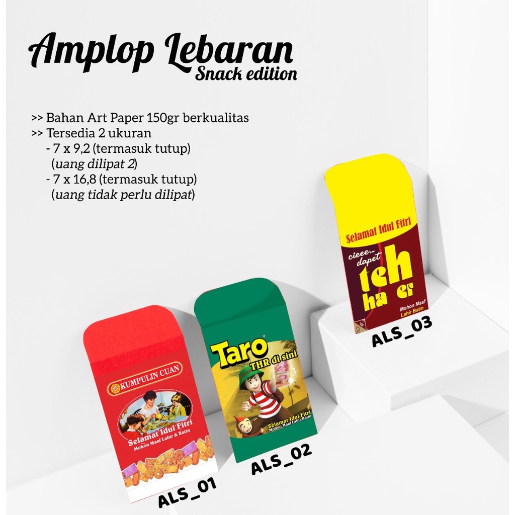 Jual Amplop Custom / Money Envelop Bisa Custom Desain / Amplop THR ...