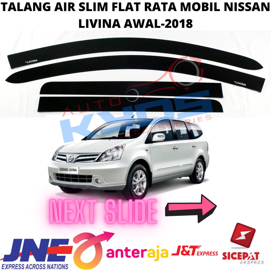 Jual Talang Air Slim Flat Rata Mobil Nissan Grand Livina Lama Slim Flat ...
