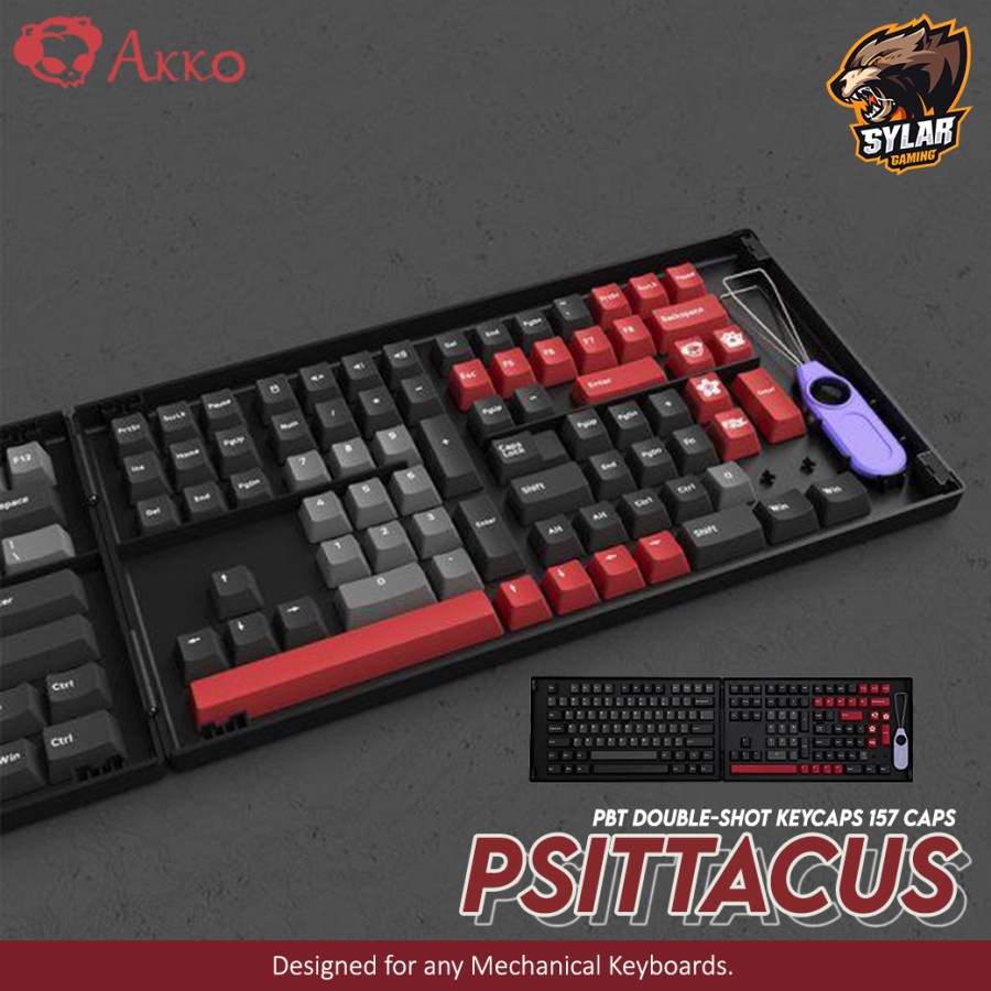 Jual Akko Psittacus JP PBT Double-shot Keycaps 158 Set ASA Profile ...