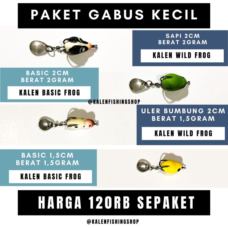 Jual PAKET GABUS KECIL (BONUS BOX LURE) | Shopee Indonesia