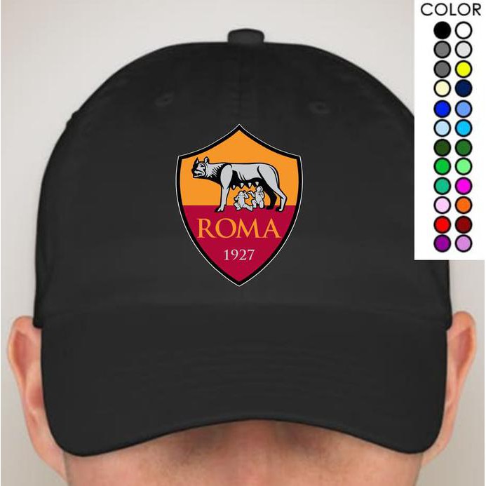 Jual Topi Baseball Caps As Roma | Custom | Sablon | 82T - Gratis Ongkir ...