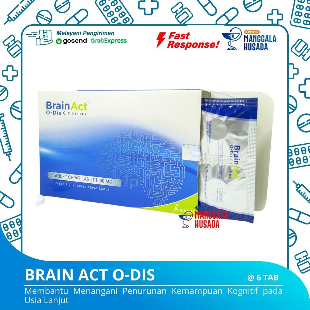 Jual BRAINACT O-DIS 500 MG PERSTRIP @ 6 TABLET | Shopee Indonesia
