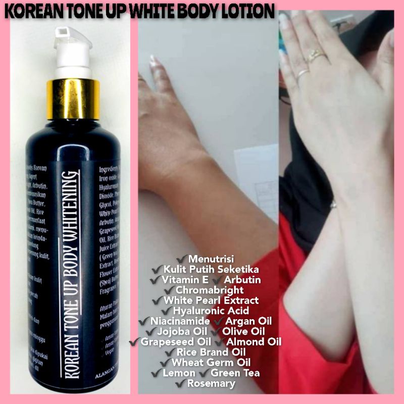 Jual BODY LOTION TONE UP PEMUTIH AMPUH || HAND BODY TONE UP KOREAN SKIN ...