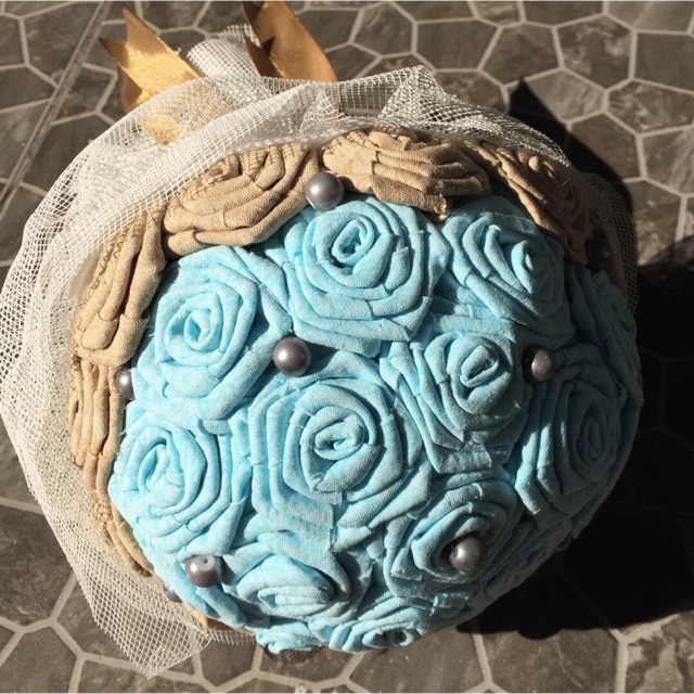 Jual Bunga Buket awet dari kain batik emboss dan ukuran yang pas ...