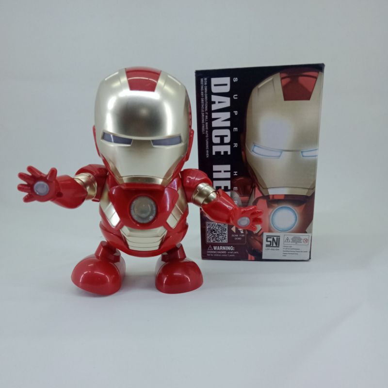 Jual Mainan Anak Ironman Dance Super Hero Dance Hero Iron Man Joget ...