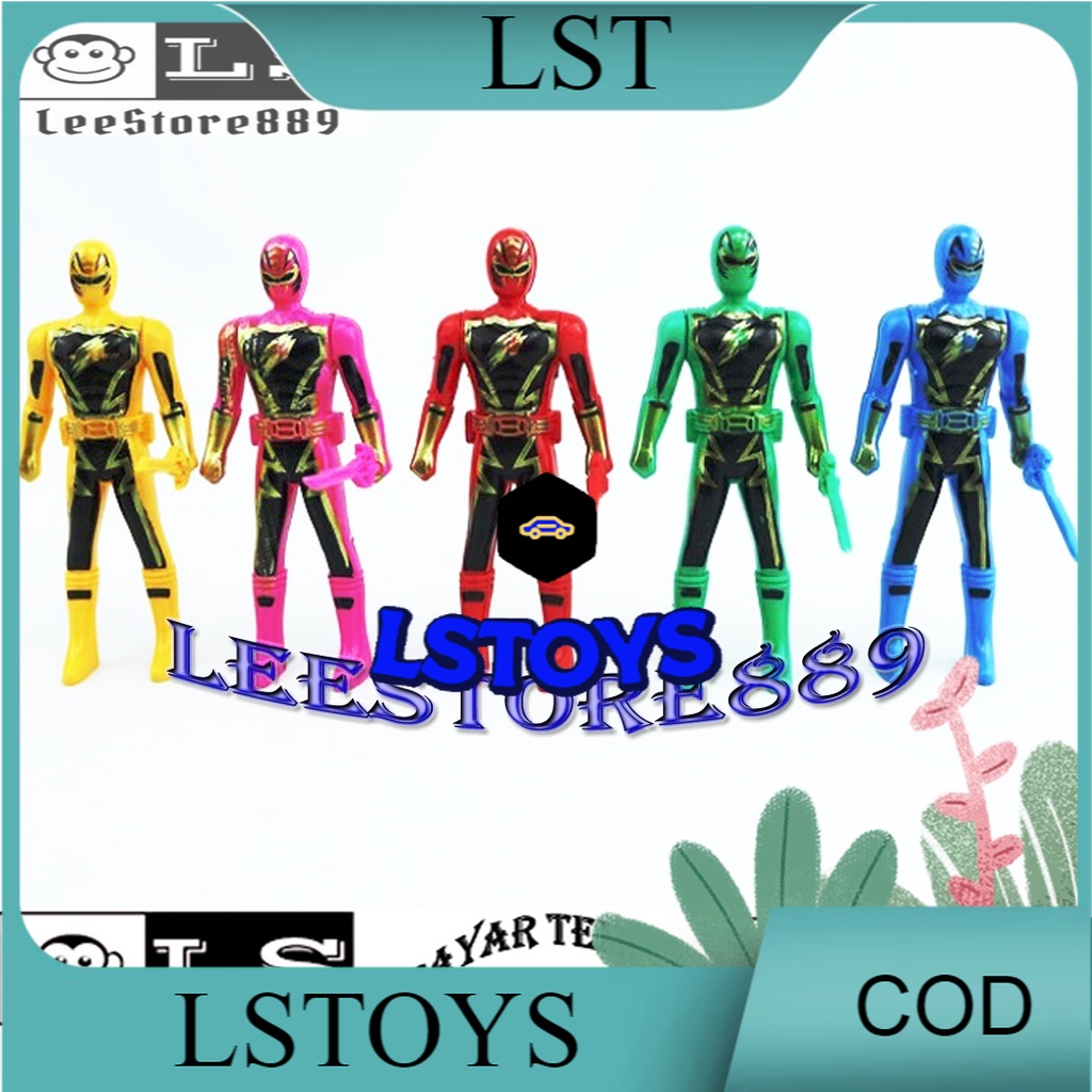 Jual Mainan Robot Miniatur Power Rangers /aveger isi 5 Pcs | Shopee ...