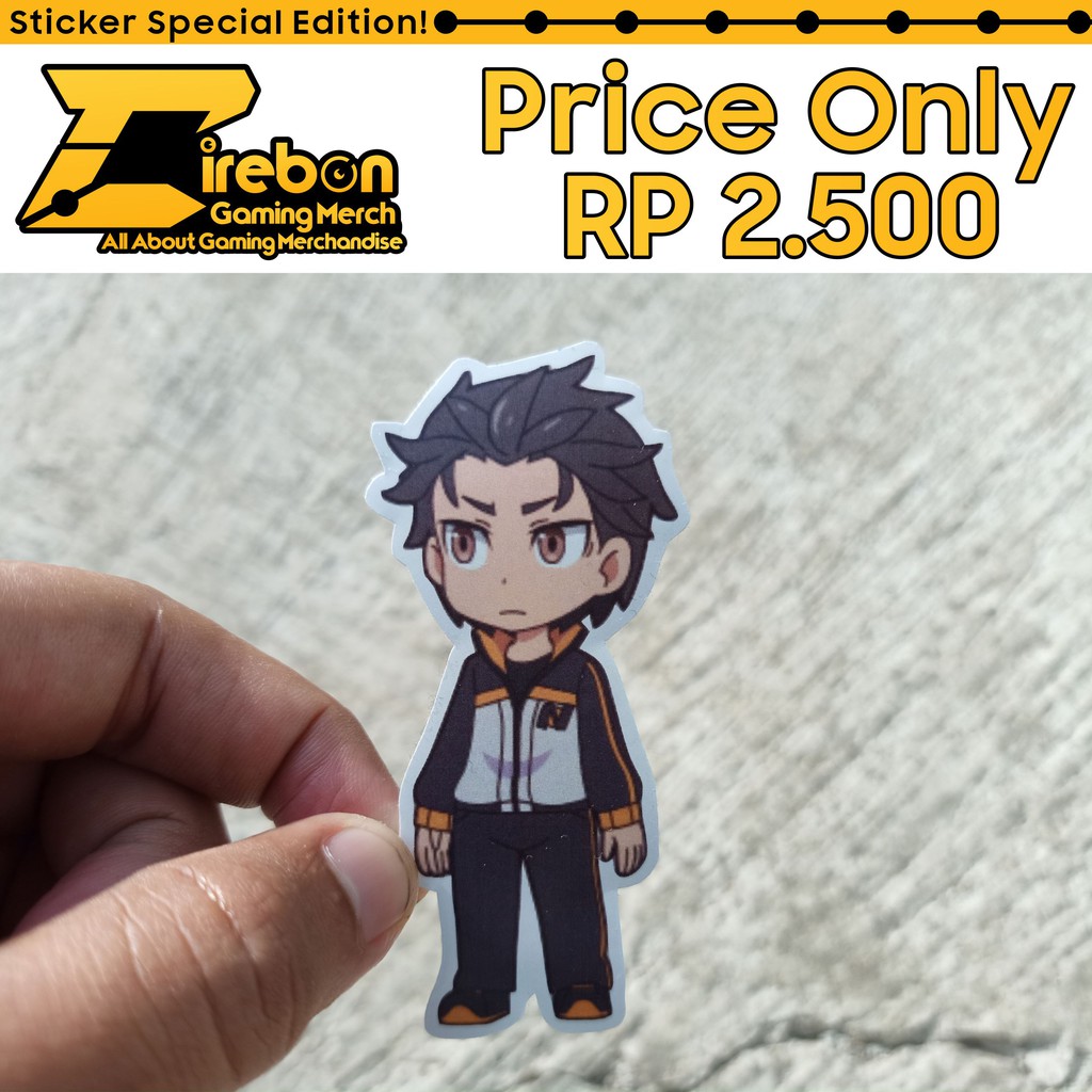 Jual Sticker Stiker Natsuki Subaru ReZero Starting Life in Another ...