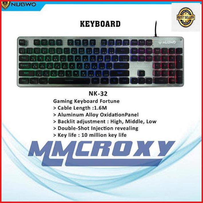 Jual Keyboard Gaming Nubwo Nk 32 - Nubwo Nk-32 - Keyboard Gaming Fortune - Hitam | Shopee Indonesia