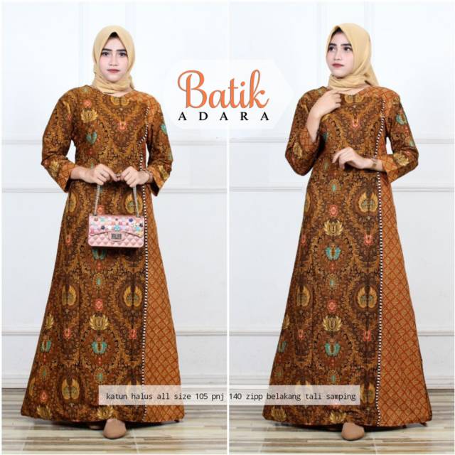 Jual GAMIS BATIK, SYARI, ADARA | Shopee Indonesia