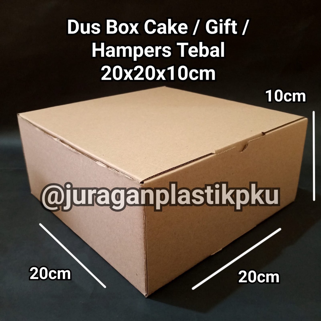 Jual Dus Box 20x20x10 cm | Kotak Kemasan Cake / Gift / Hampers Souvenir ...