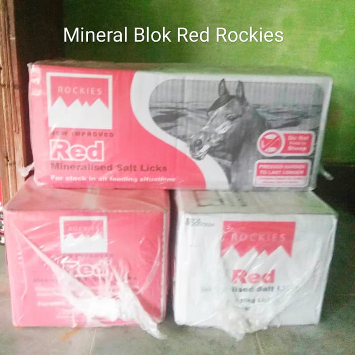 Jual Mineral Blok/Licks Kuda Sapi Red Rockies | Shopee Indonesia