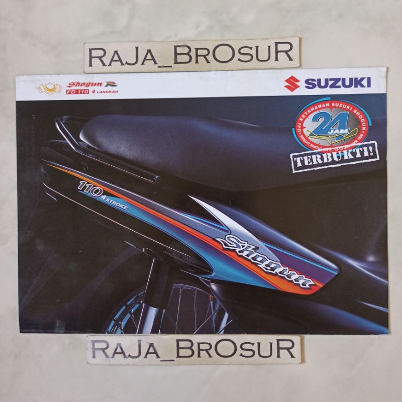 Jual Poster brosur katalog leaflet jadul lawas Suzuki Shogun FD110 ...