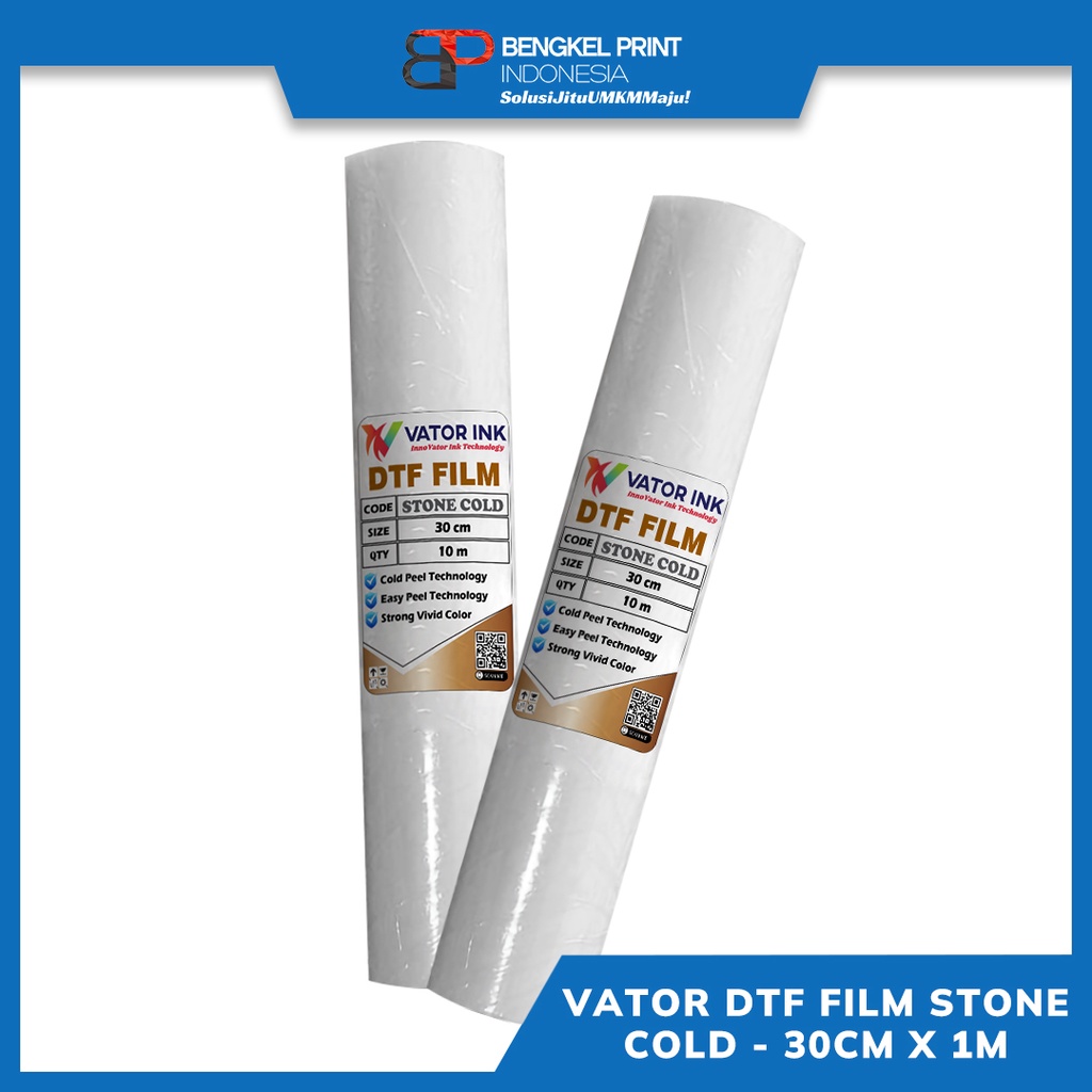 Jual PET FILM DTF VATOR STONE COLD 30CM x 1M | METERAN | EASY PEEL | PET FILM DTF VATOR | Shopee ...