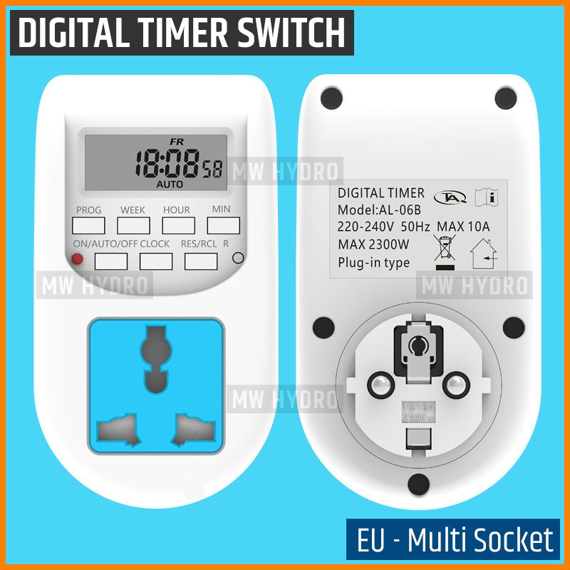 Jual Programmable Digital Timer Switch - Stop Kontak - 16 Program On ...