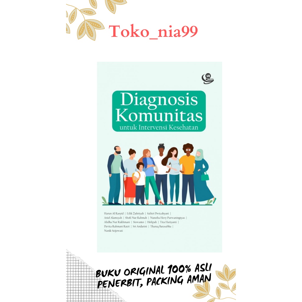 Jual Buku Diagnosis Komunitas untuk Intervensi Kesehatan ASLI PRODUK UB ...