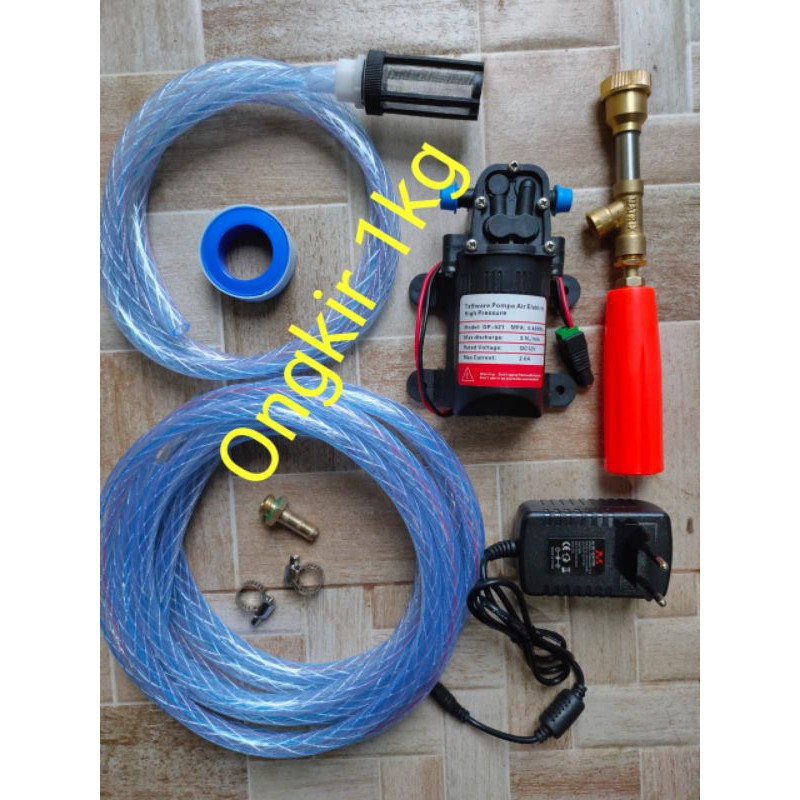 Jual (Upgrade) Ekonomis Alat Steam Stim Mini cuci Motor Pompa Air DC ...