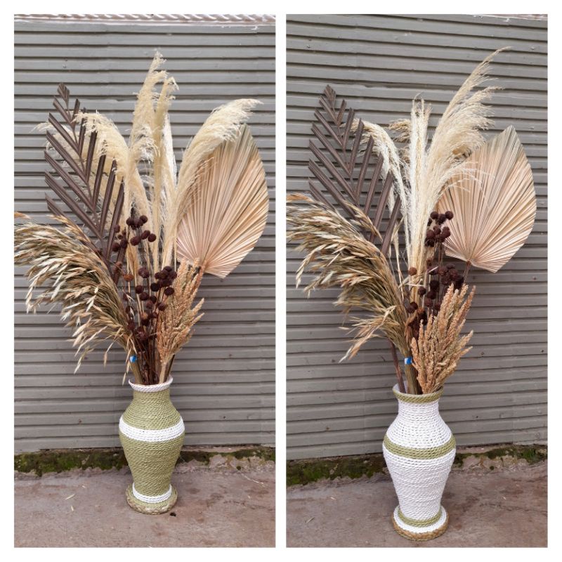 Jual Paket Bunga Rustic + pot 30cm aesthetic dekorasi rustic | Shopee ...