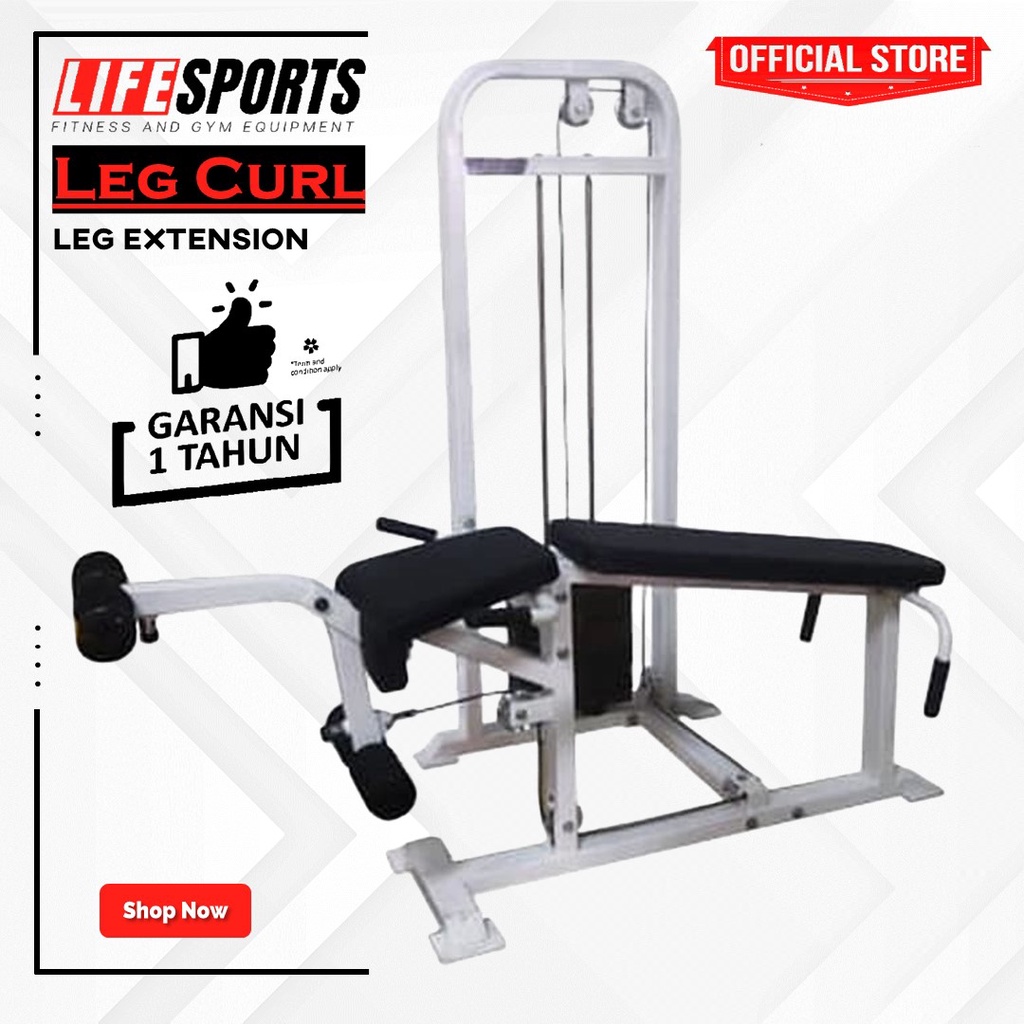 Jual LIFESPORTS - new alat kesehatan olahraga fitness gym leg curl leg ...