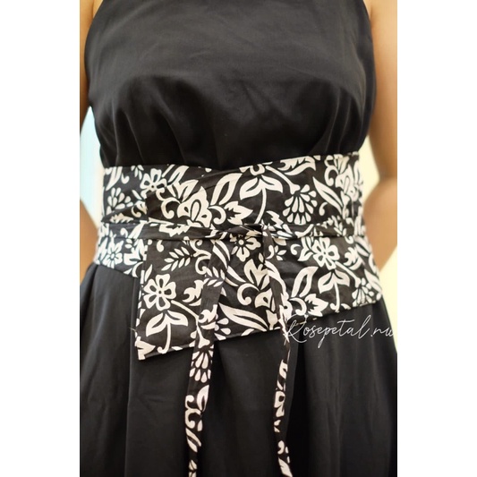 Jual obi batik bunga / obi belt bunga / obi belt batik tenun / obi ...