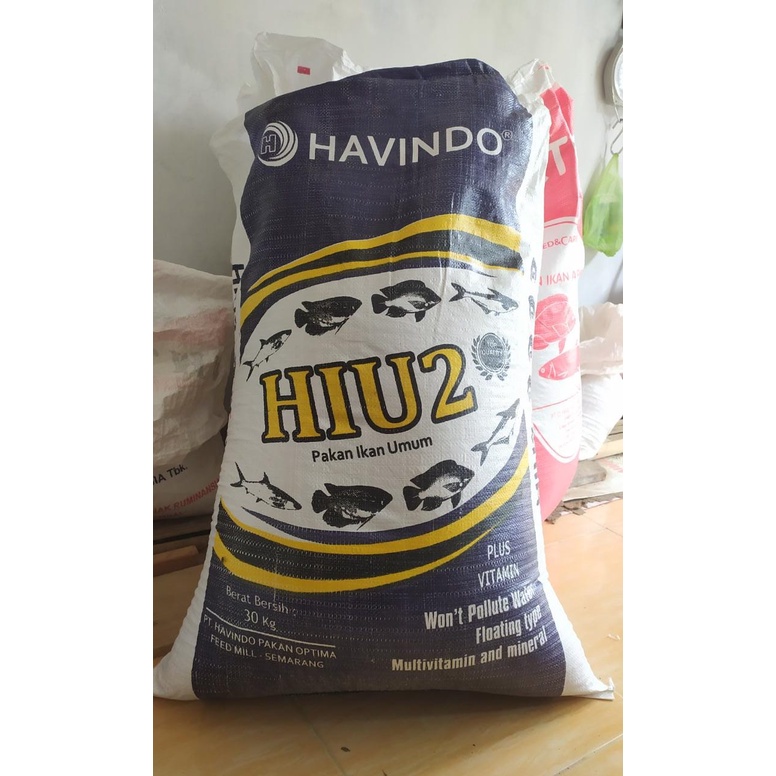 Jual Pakan Ikan Pelet Ikan Apung HIU 2 Havindo Kemasan 1 Karung (30kg ...