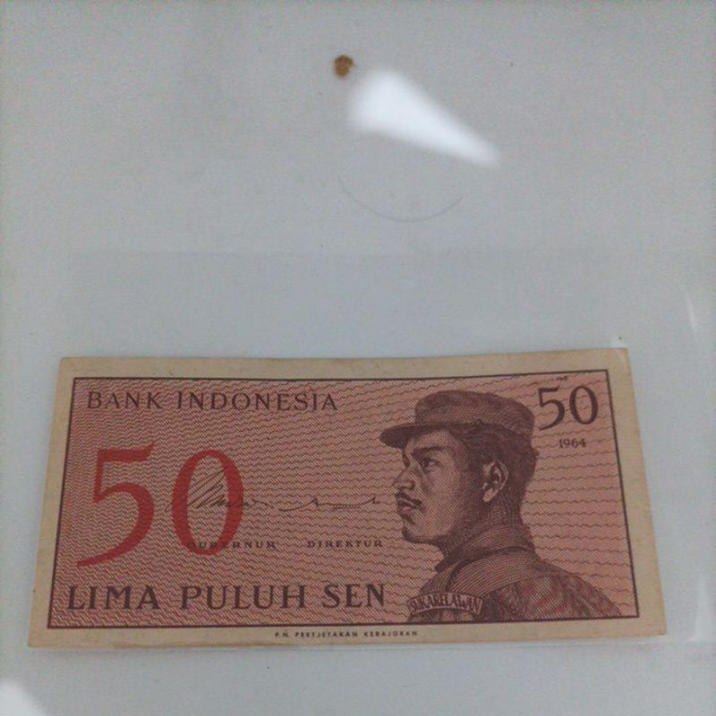 Jual Uang Kertas Kuno 50 sen tahun 1964 | Shopee Indonesia