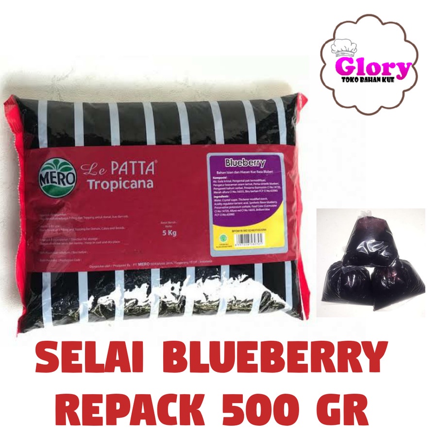 Jual selai blueberry repack 500gr/selai roti bakar | Shopee Indonesia