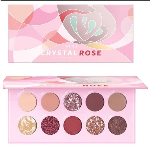 Jual YOU Crystal Rose eyeshadow palette [ 10 color ] | Shopee Indonesia