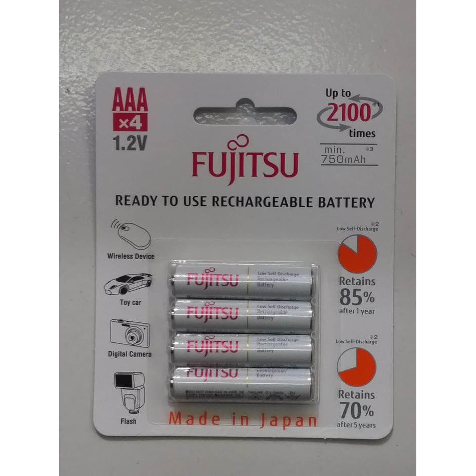 Jual Baterai / Battery Fujitsu 4 Pcs AAA 750mAh (Made In Japan ...