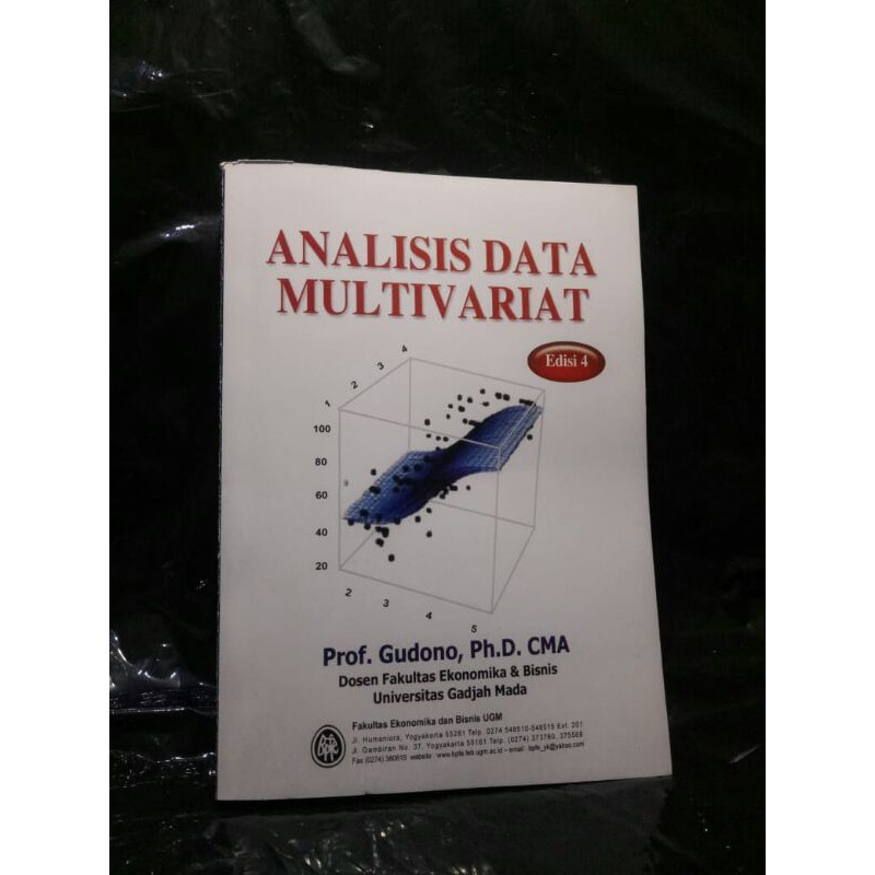 Jual ANALISIS DATA MULTIVARIAT EDISI 4 BY GUDONO | Shopee Indonesia
