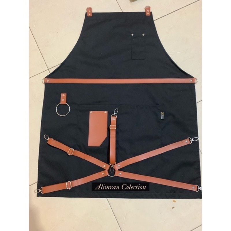 Jual Apron Barista 1 pasang apron setengah badan Celemek Masak apron ...