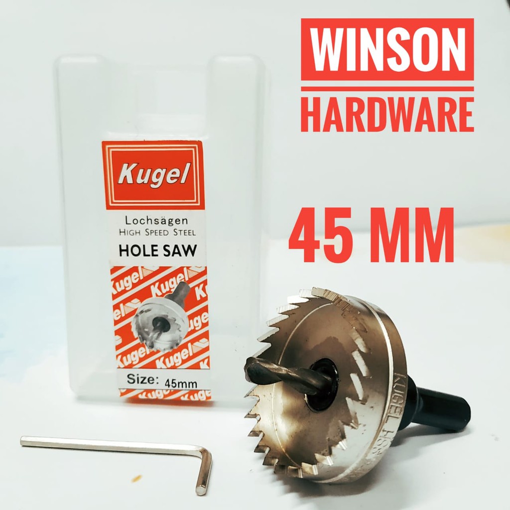 Jual Holesaw Besi HSS 45mm Kugel | Hole saw Mata Bor Lubang Besi 45 mm ...