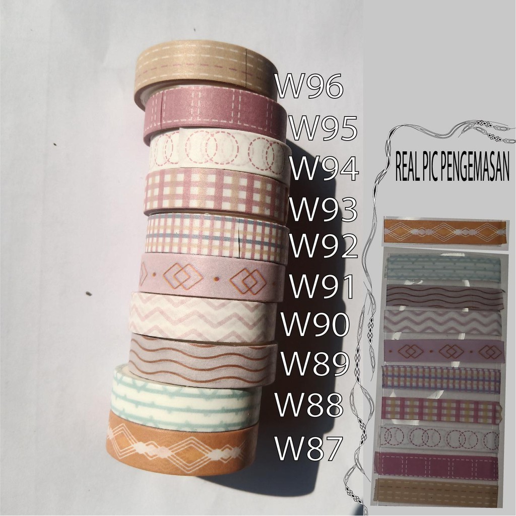 Jual sample 20 cm washi tape selotip ungu hiasan Journal Scrapbook Gift ...