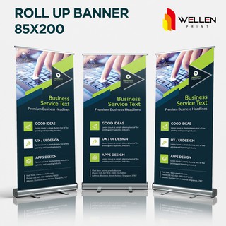Jual WELLEN PRINT - Cetak Roll Up Banner 60 x 160 cm / Print Ukuran 85 x 200 cm cm Stainless ...