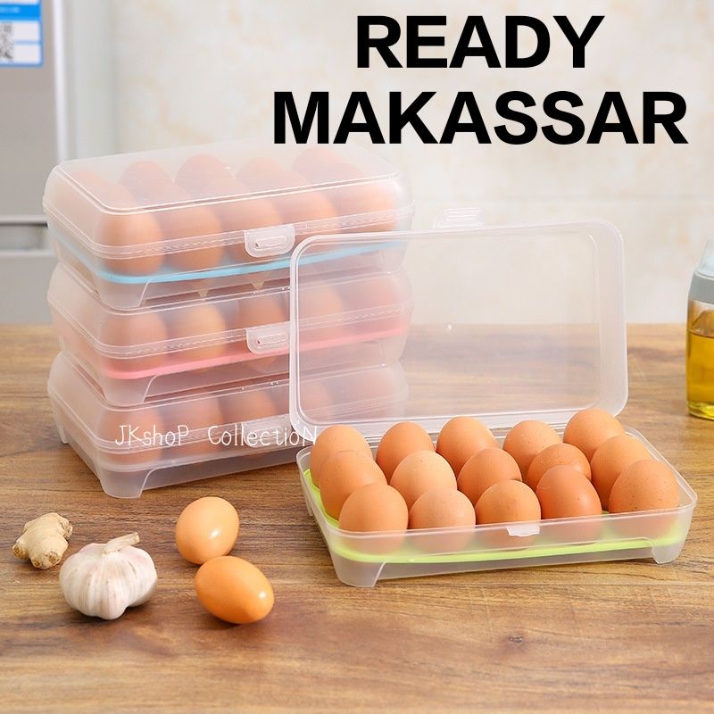 Jual Tempat Box Telur 15 Lubang (kotak dengan sekat khusus telur ...