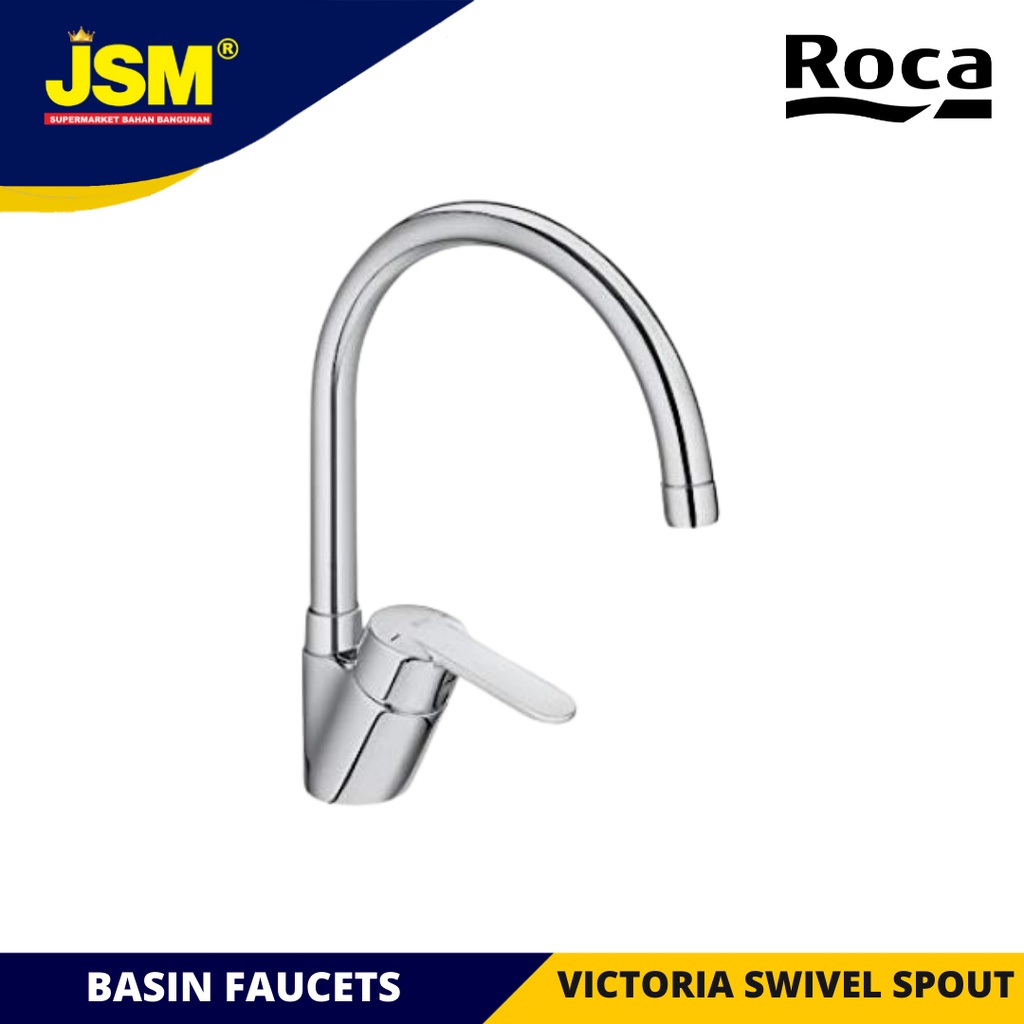 Jual Roca Kran / Keran Air Wastafel Mixer with Swivel Spout Victoria ...