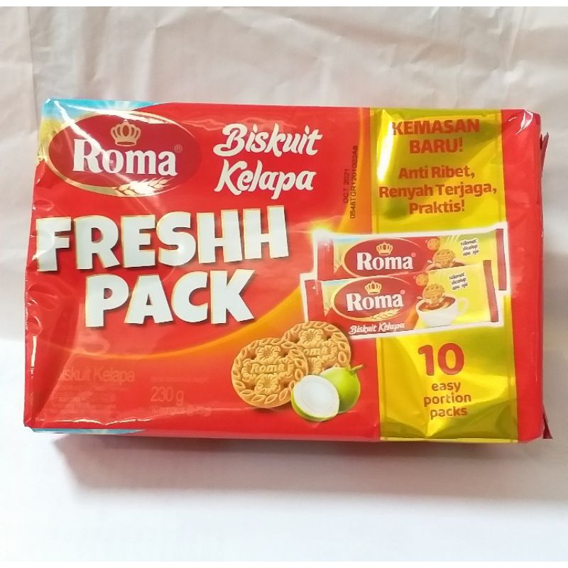 Jual Roma Biscuit Kelapa Fresh Pack 10X23gr | Shopee Indonesia