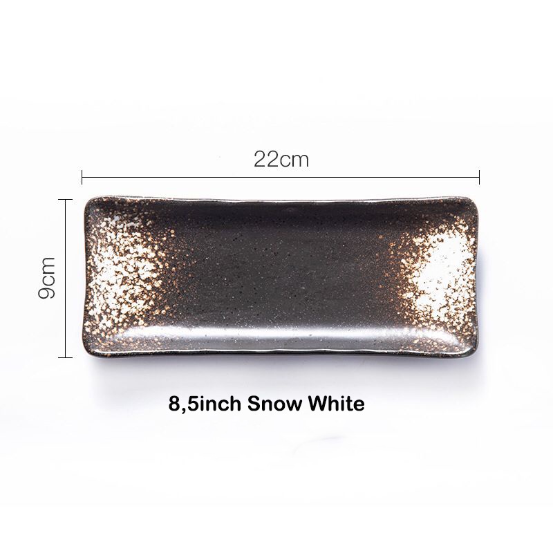 Jual HHS Piring Keramik Sushi Plate Persegi Panjang Japanese Ceramic ...