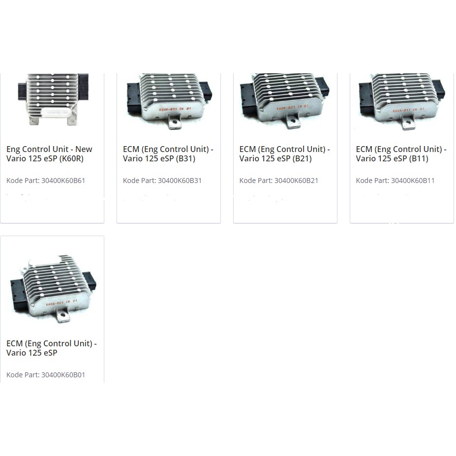 Jual ECU (Eng Control Unit) – Vario 125 eSP (30400K60B71) | Shopee ...