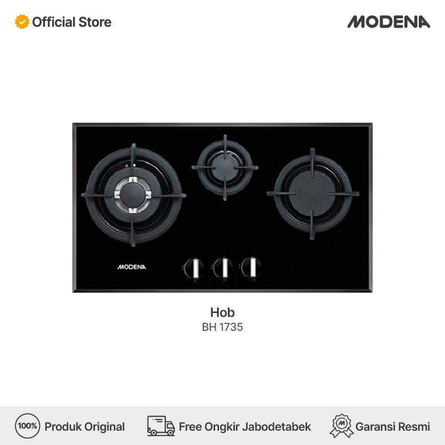 Jual MODENA Built-in Gas Hob - BH 1735 | Shopee Indonesia