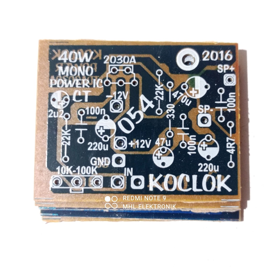 Jual PCB Amplifier Mono 40Watt IC TDA2030A 2030A Power Mobil BTL CT ...