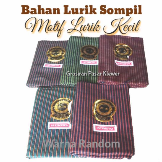 Jual Kain Tenun Lurik Surjan ATBM Sompil Motif Lurik Kecil | Shopee ...