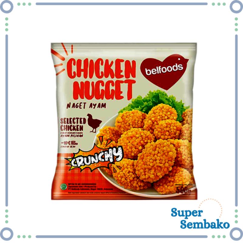 Jual FROZEN FOOD MAKANAN BEKU CHICKEN NUGGET NAGET AYAM CRUNCHY ...