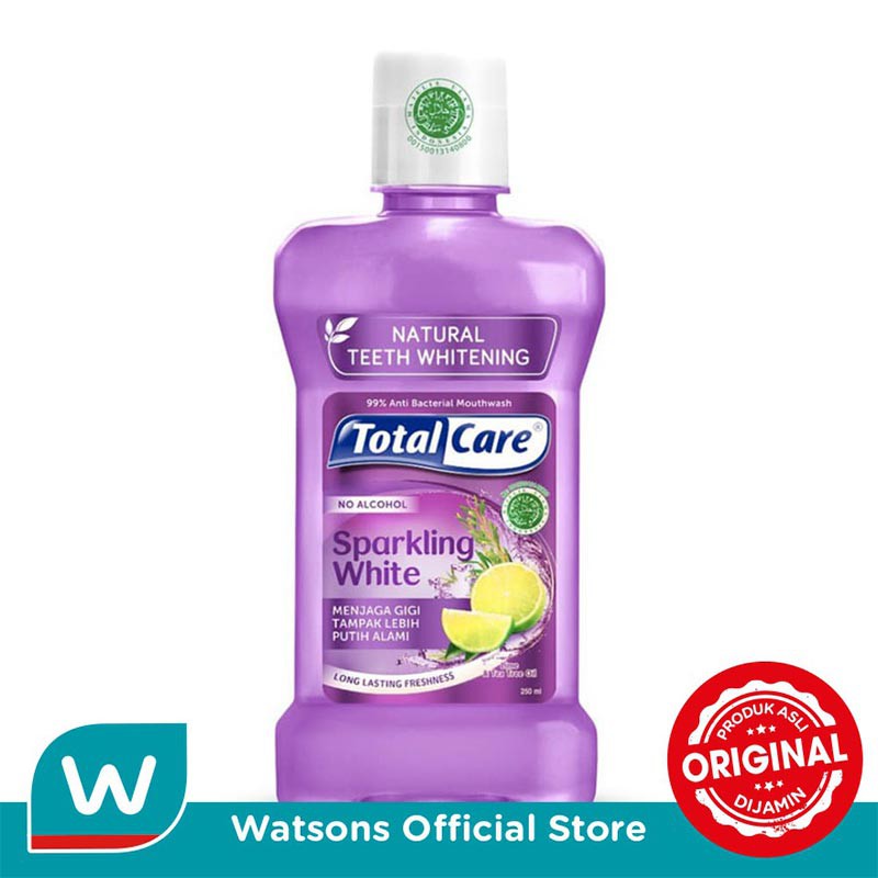 Jual Total Care Mouthwash Sparkling White 250ml | Shopee Indonesia