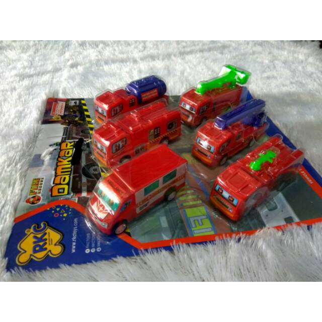 Jual Mobilan Damkar set 6 Pcs | Shopee Indonesia