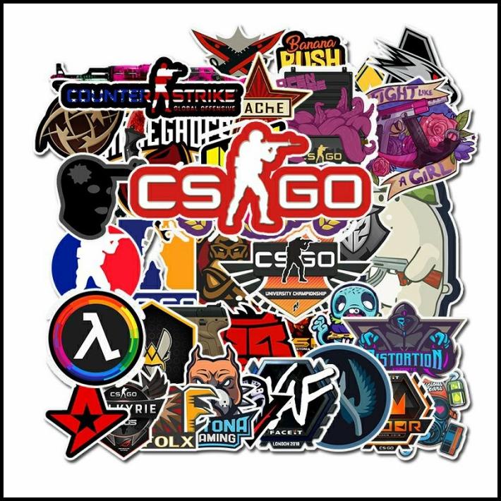 Jual 50Pcs Stiker Cs Go Game Counter Strike Games Sticker Csgo Gamer ...