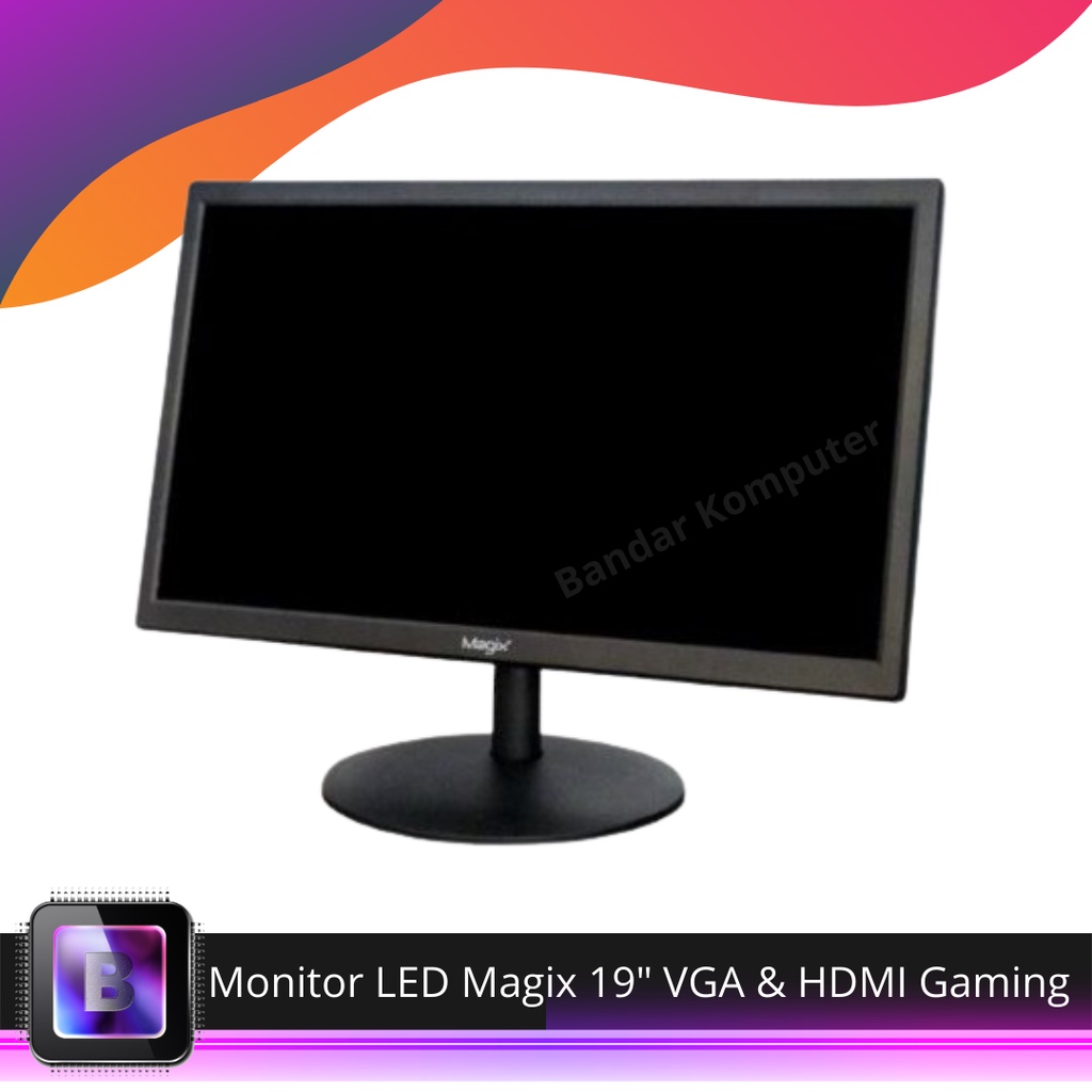 Jual Monitor LED Magix 19″ VGA & HDMI Gaming Resmi Murah 19 Inch ...